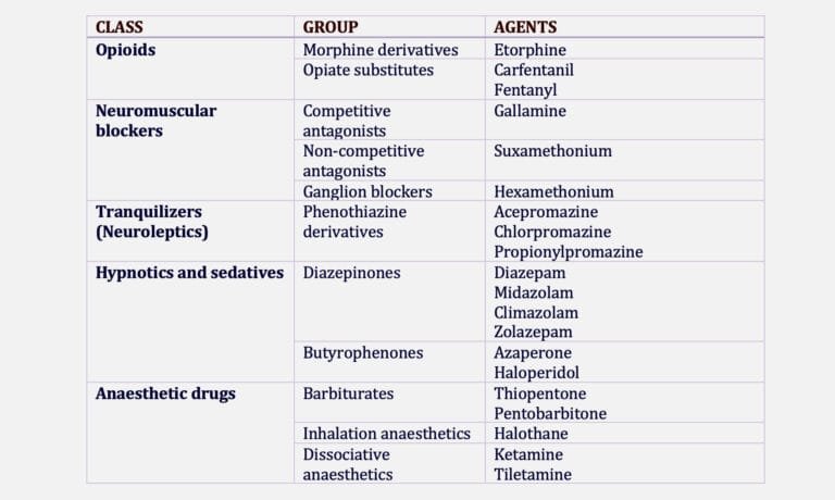 Drugs for Restraint of Wild Animals | Zoo and Wild Animal Medicine
