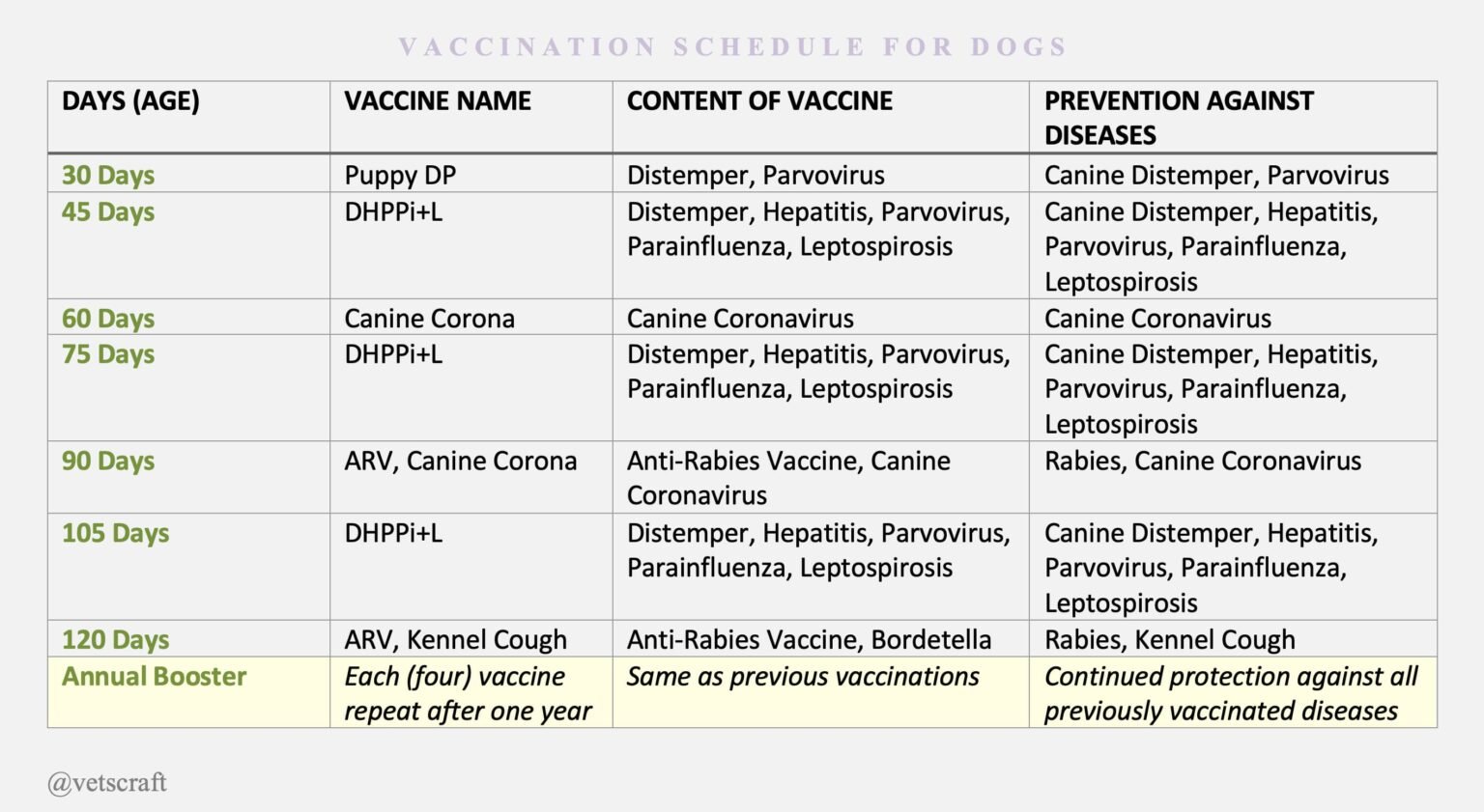 Vaccination Schedule for Dogs | Various Vaccines and Dosage